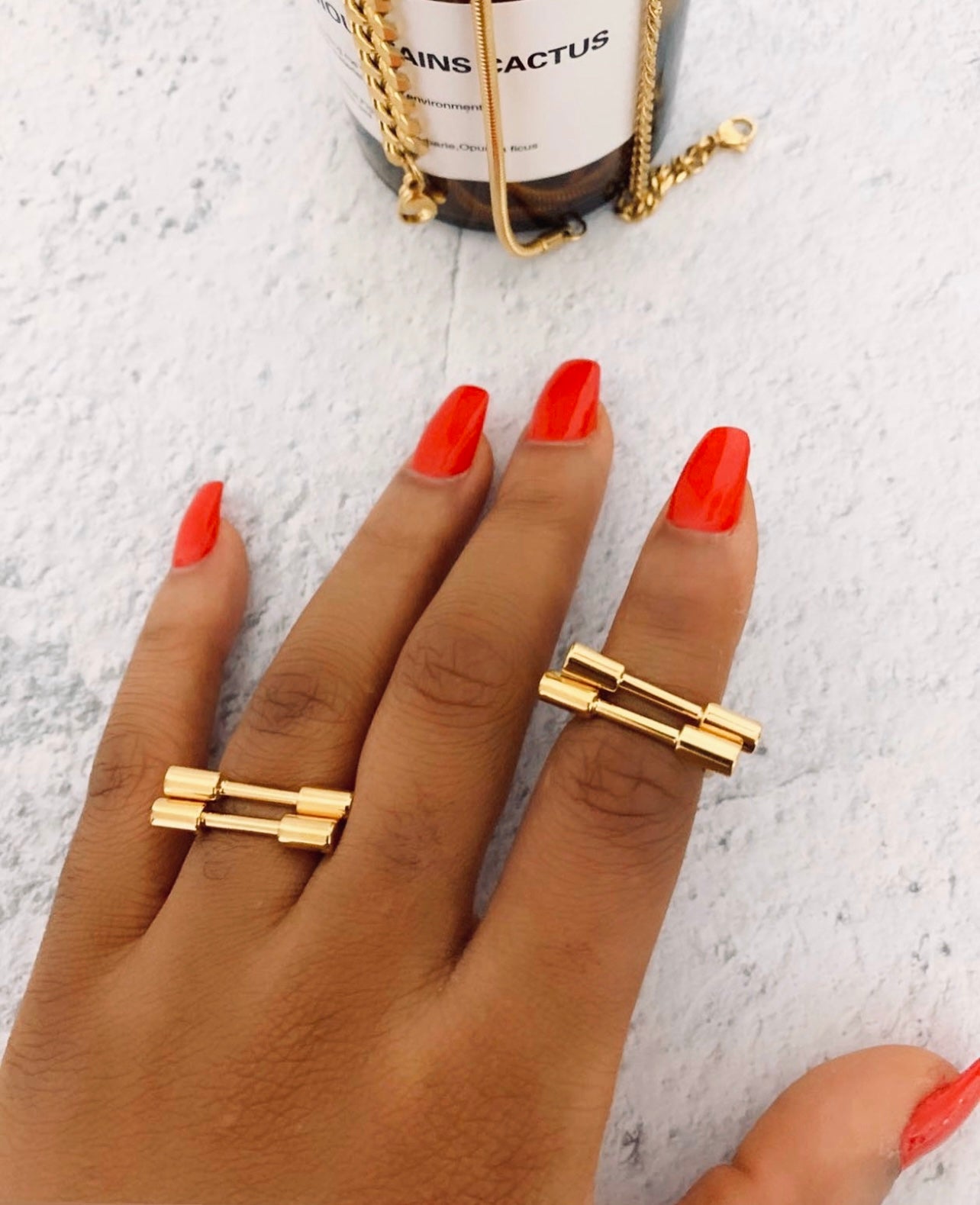 T Bar Gold Ring – Studio Concierge