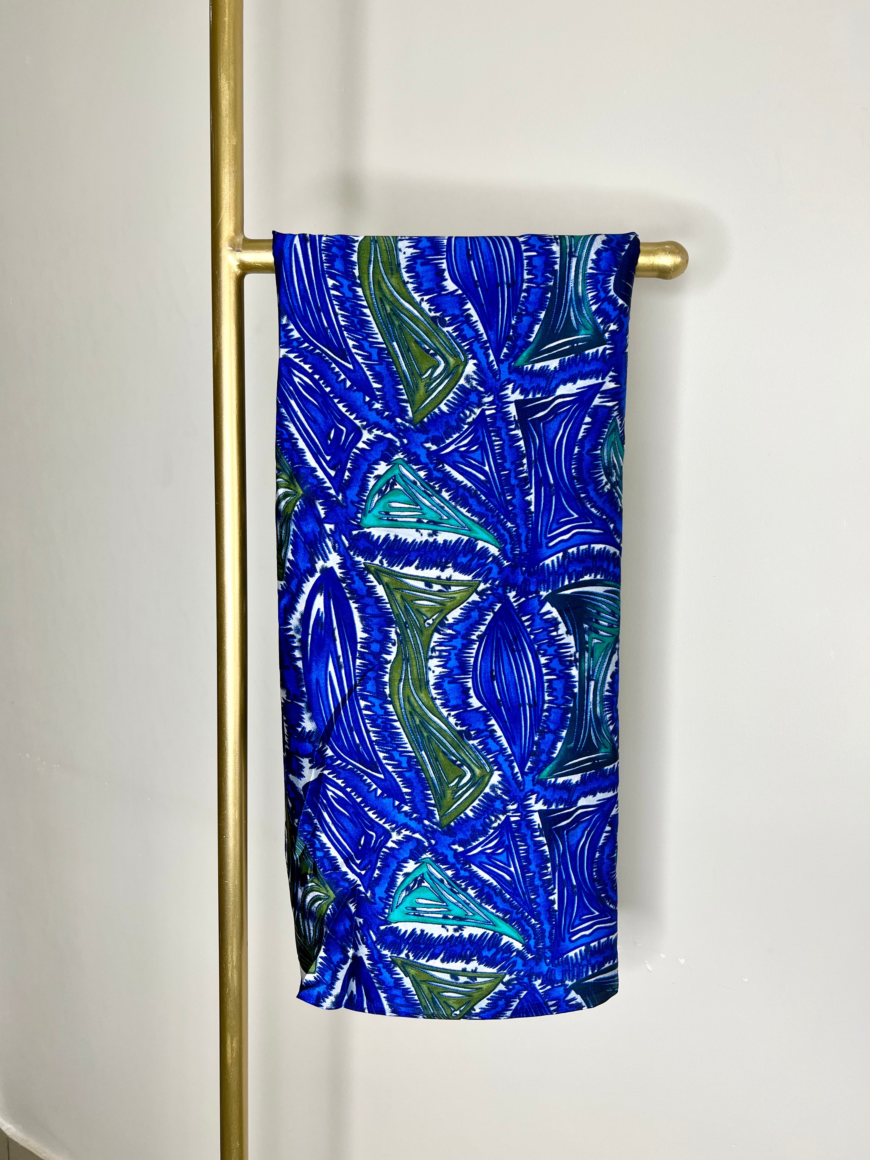 Blue Kalun Silk Chiffon Set – Studio Concierge